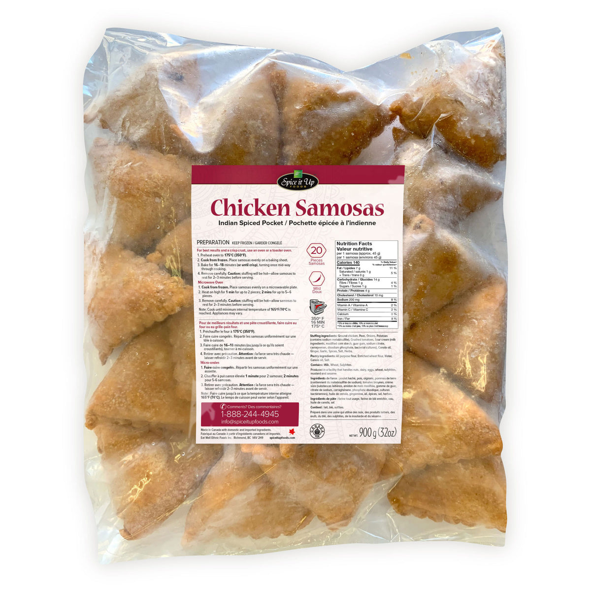 Butter Chicken Samosas – Spice it Up Foods / Tarka Foods